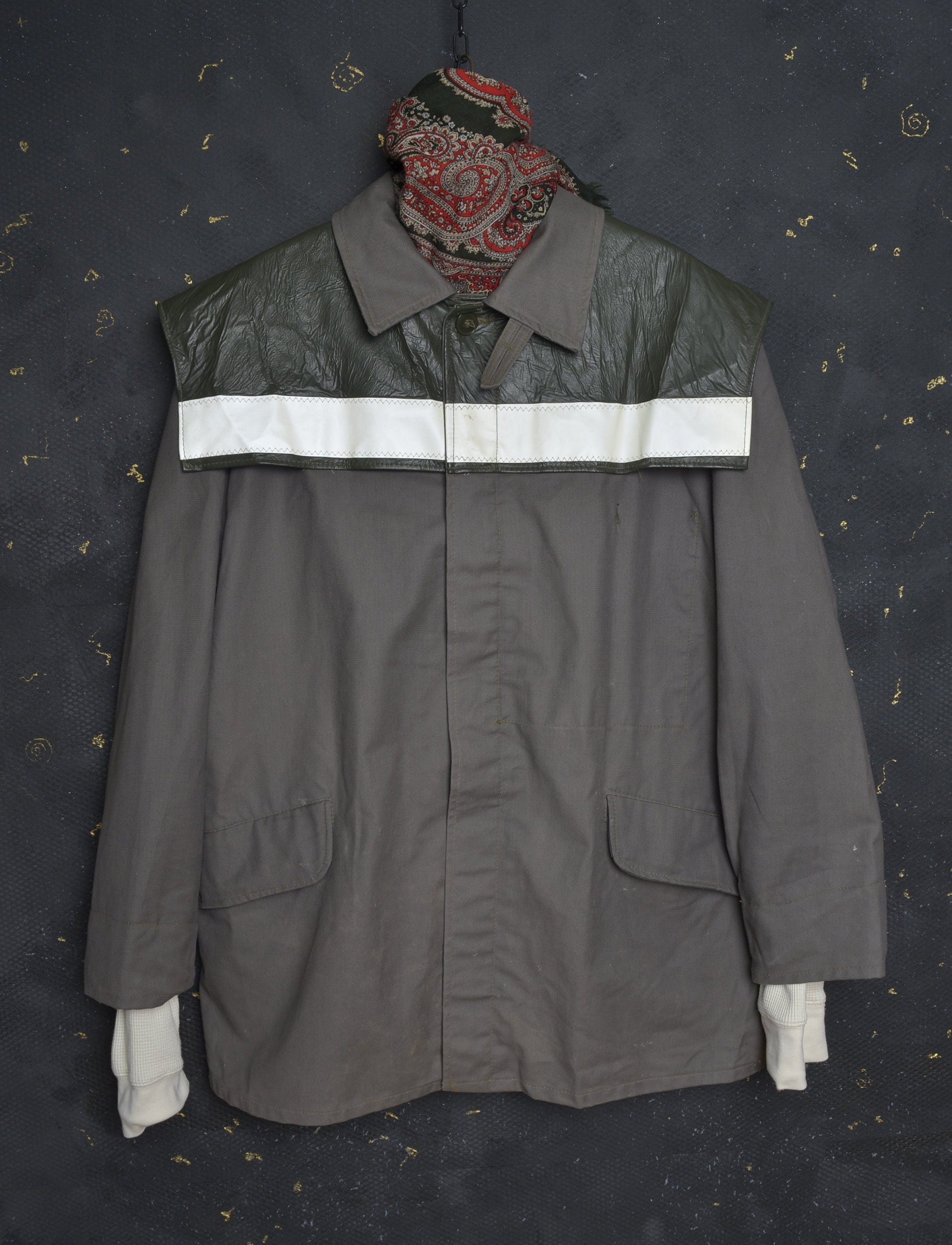 VINTAGE Army Jacket L Men Military Motorcycle Jacket Work Coat - Etsy