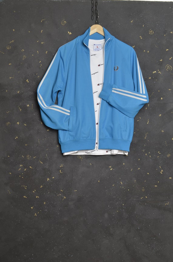 blue and white striped vintage Fred Perry - Gem