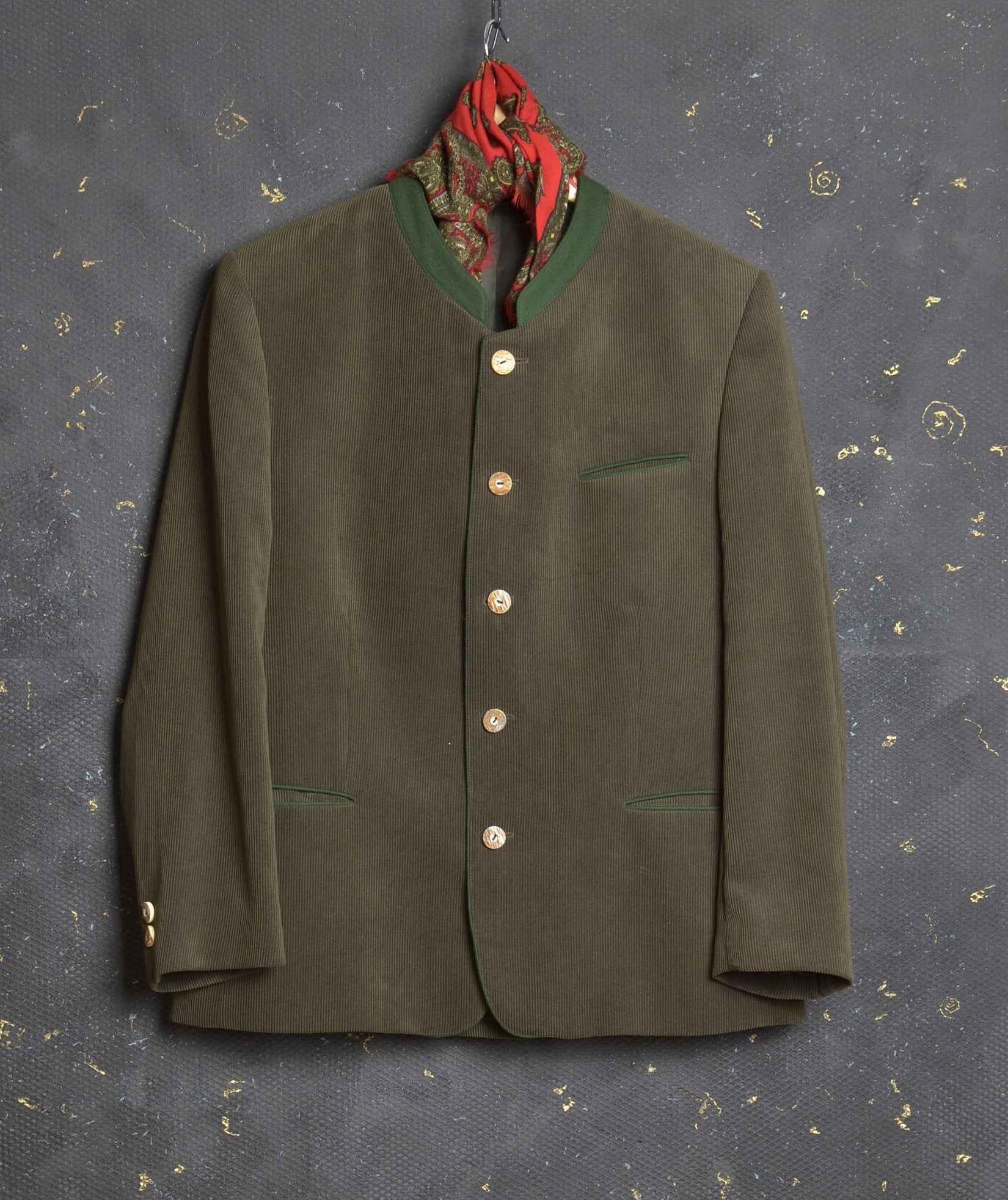 Vintage Corduroy Hunting Jacket M Men KAISERALM Austrian Work Cord Coat ...