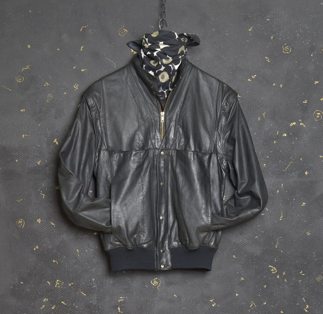 Vintage Aviator Jacket Unisex Genuine Leather Bomber Men French Pilot ...