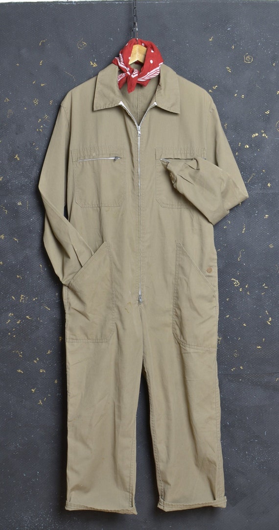 VINTAGE French Workwear Jumpsuit L Men Adolphe Lafont… - Gem