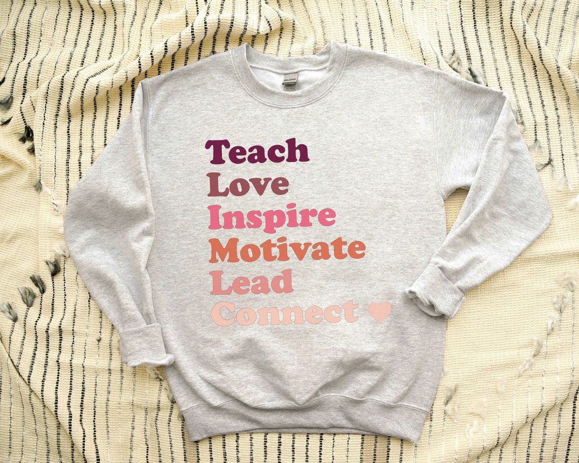Teacher Sweatshirt | Teacher | Boho Rainbow Teacher Sweater | Fall ...