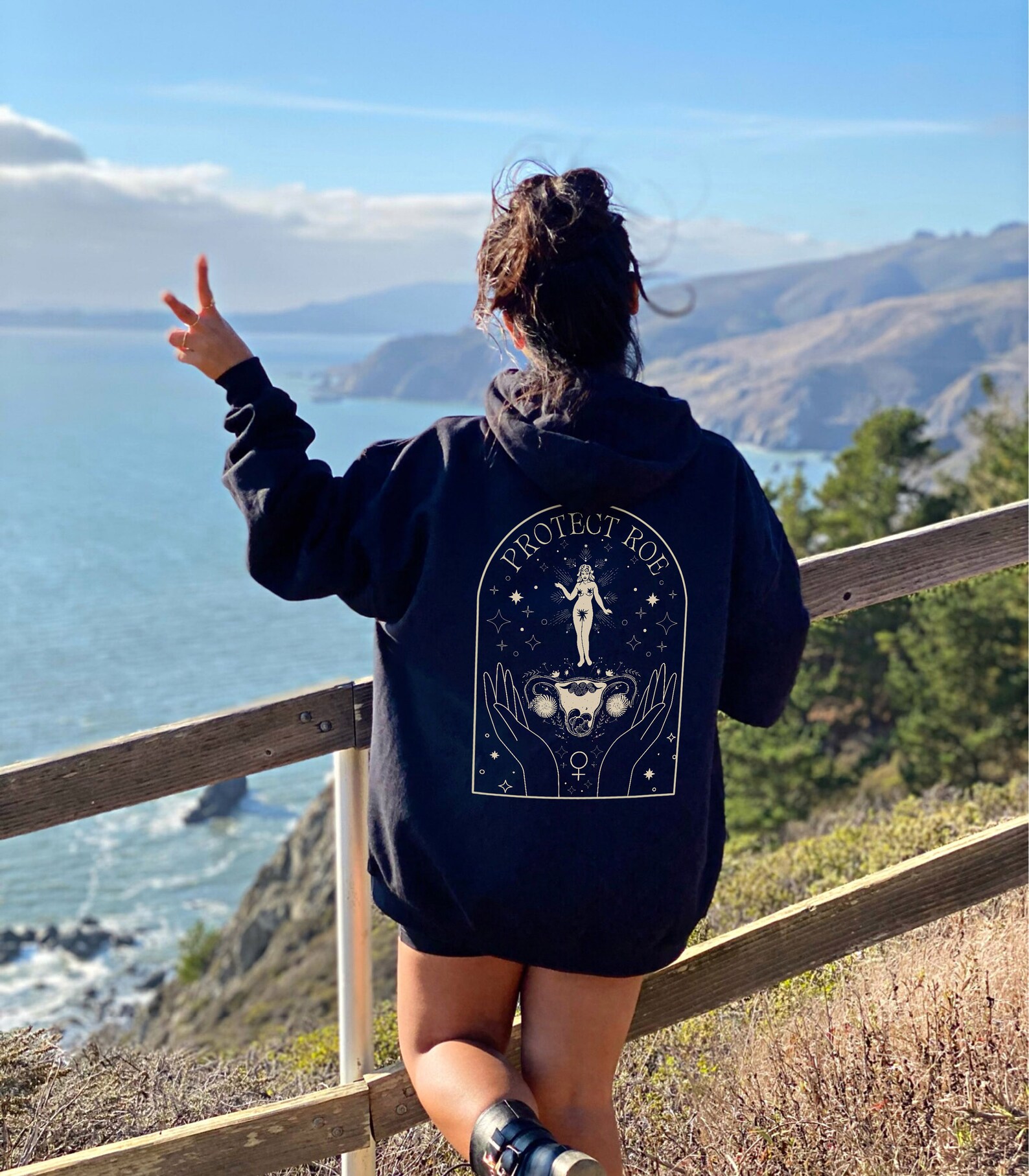 My Body My Choice Feminist HOODIE Reproductive Rights Protect Roe V ...