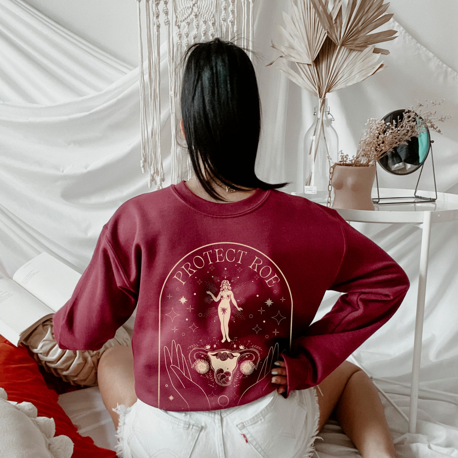 My Body My Choice Feminist Sweatshirt Reproductive Rights Protect Roe V ...