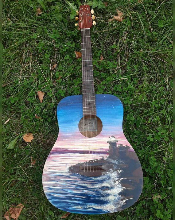 Custom Painted Acoustic Guitars