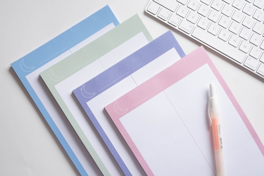 B5 Grid Notepads | Simple Notepad | Note Pad | Big Memo Pad | Pastel ...