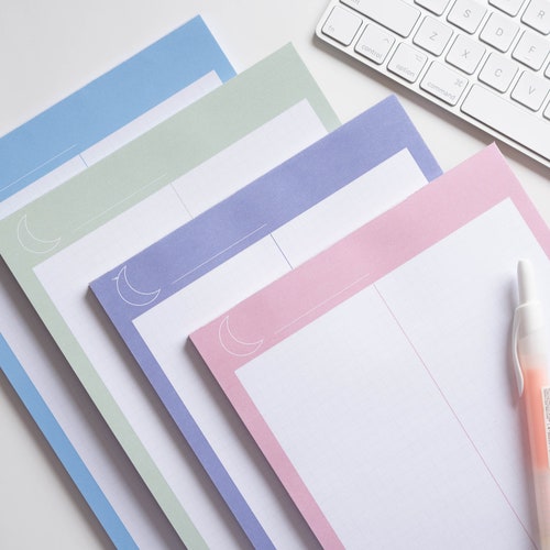 B5 Grid Notepads 8types / Simple Notepad / Big Memo Pad / - Etsy