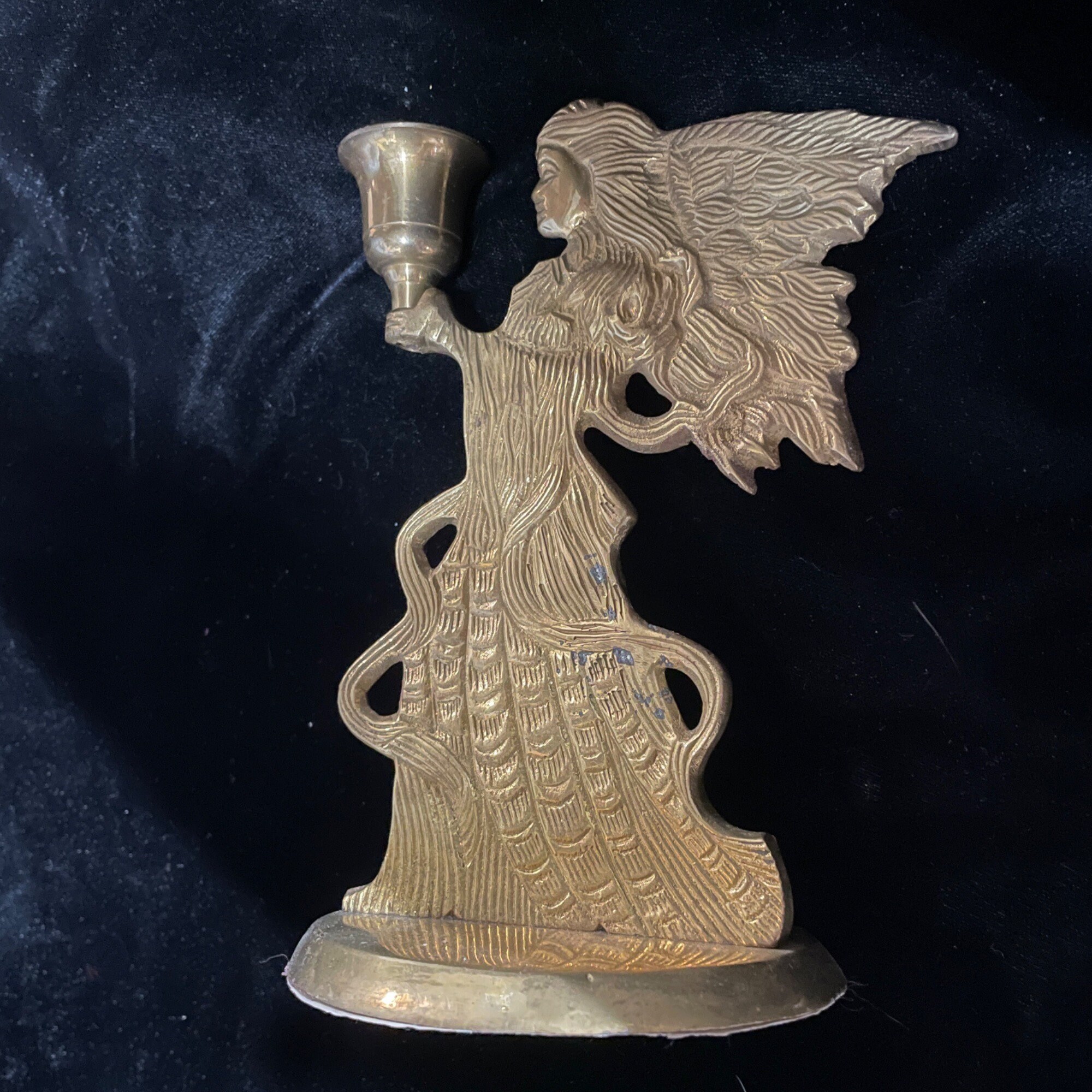 Angel Candle Holder Solid Brass Hand Crafted in India - Etsy