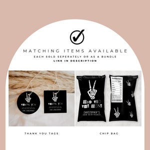 Bad Two the Bone Capri Sun Labels, Skeleton 2nd Birthday (DIY Canva ...