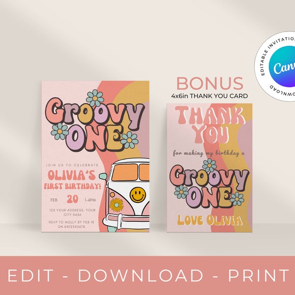 Groovy One Birthday - Etsy