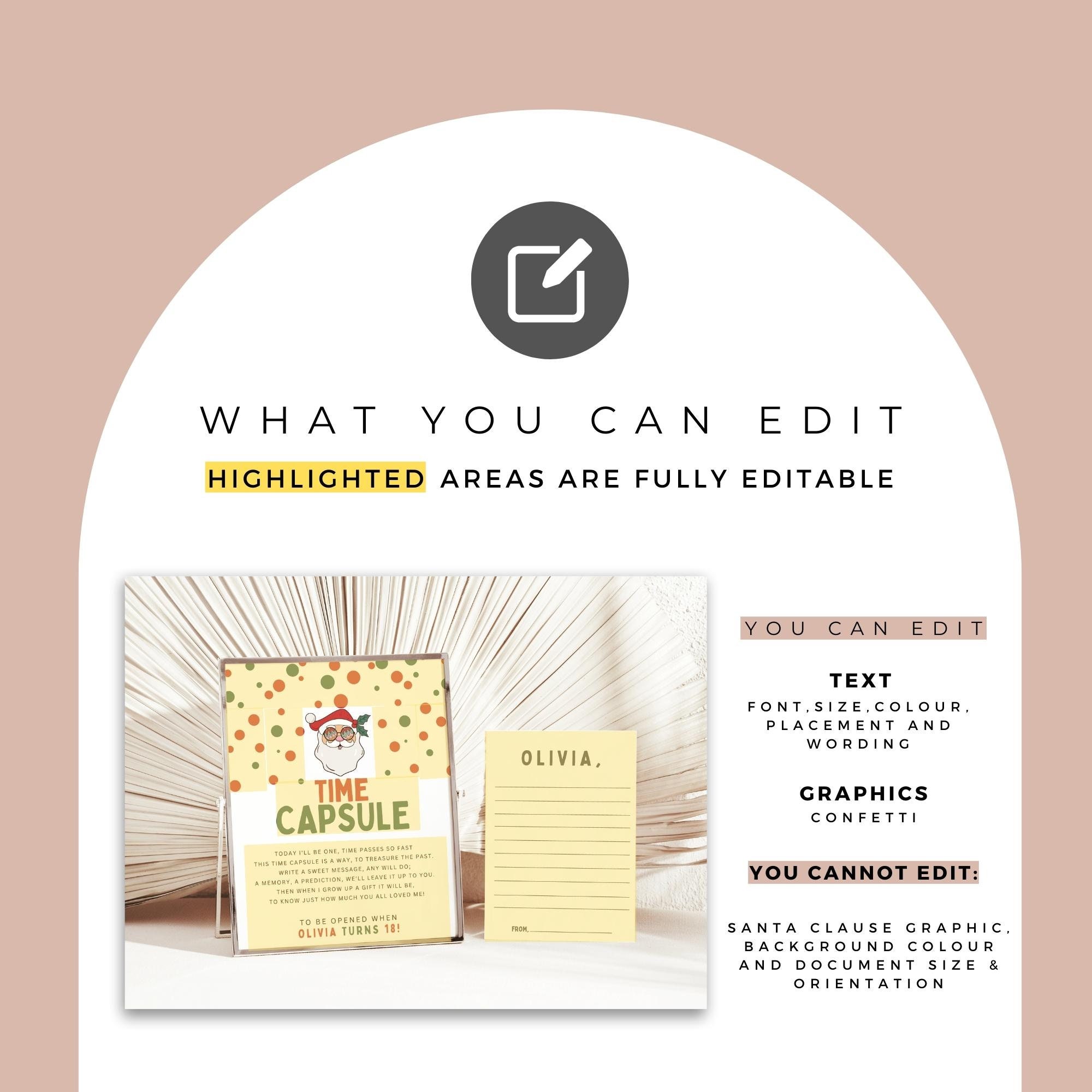 Oh What Fun It is to Be One Time Capsule Sign With Matching Message ...