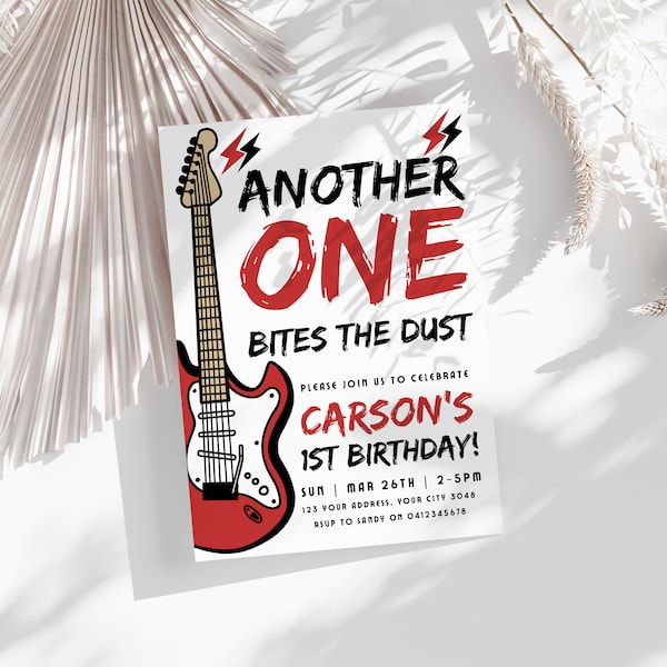 Rock Star Invitation - Etsy