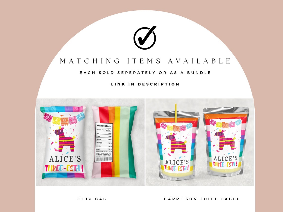 Three Esta Birthday Invite Digital, Editable Mexican Fiesta Theme 3rd ...