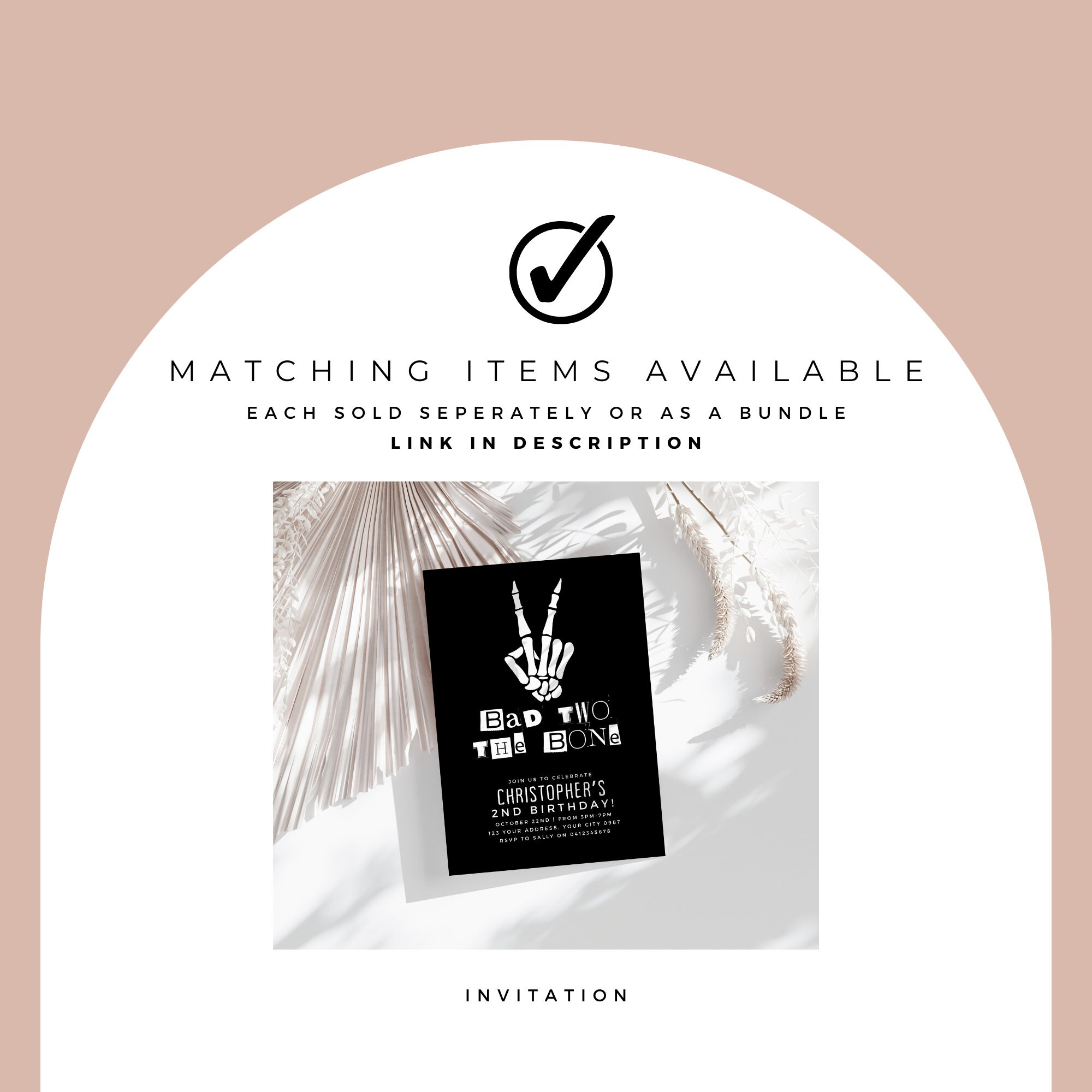 Bad Two the Bone Chip Bag Wrap Template, Editable Boys 2nd Skeleton ...