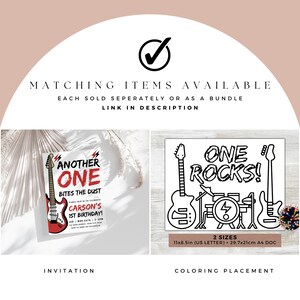 Rock and Roll First Birthday Milestone Sign, Another One Bites the Dust ...