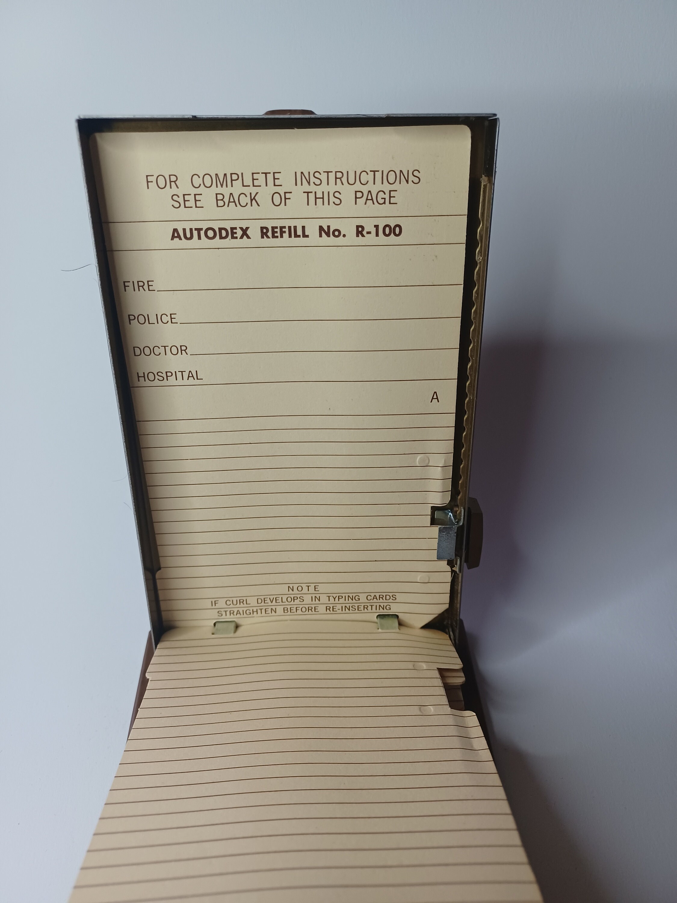 Vintage Classic Flip Open Phone Directory Metal NOS - Etsy