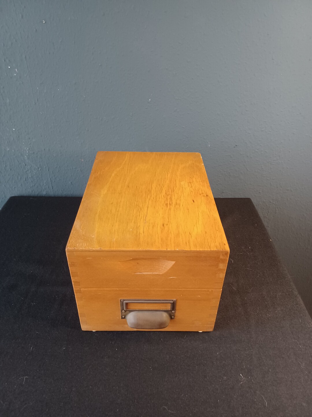 Mid Century Wooden Index Box for DIN A6 Cards. - Etsy