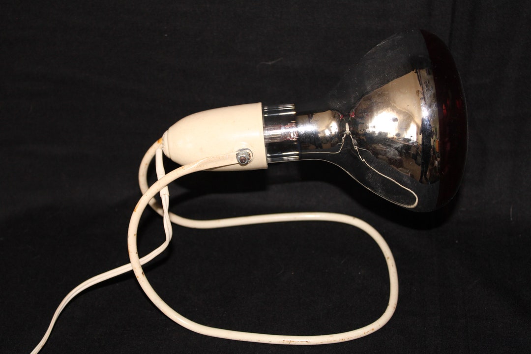 Great Vintage Osram Red Light Lamp / Infrared Lamp in Minalistic Style ...