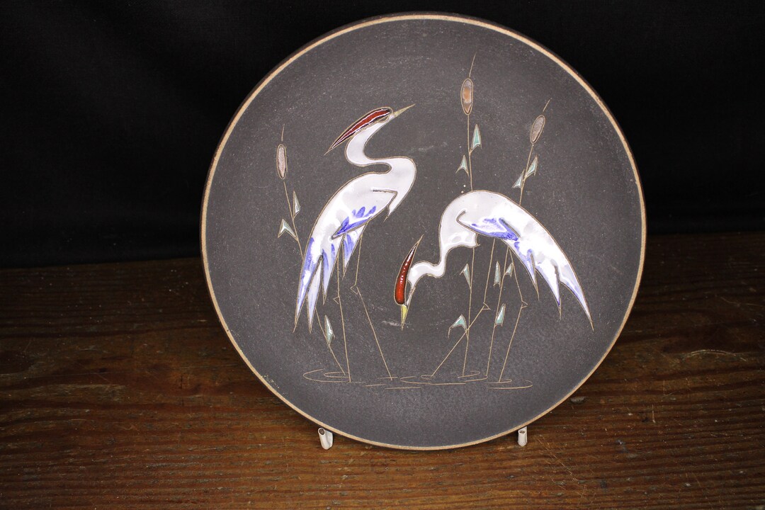 Ruscha 717 1 1/2: West-germany Art-ceramics Hand-painted Wall Plate ...