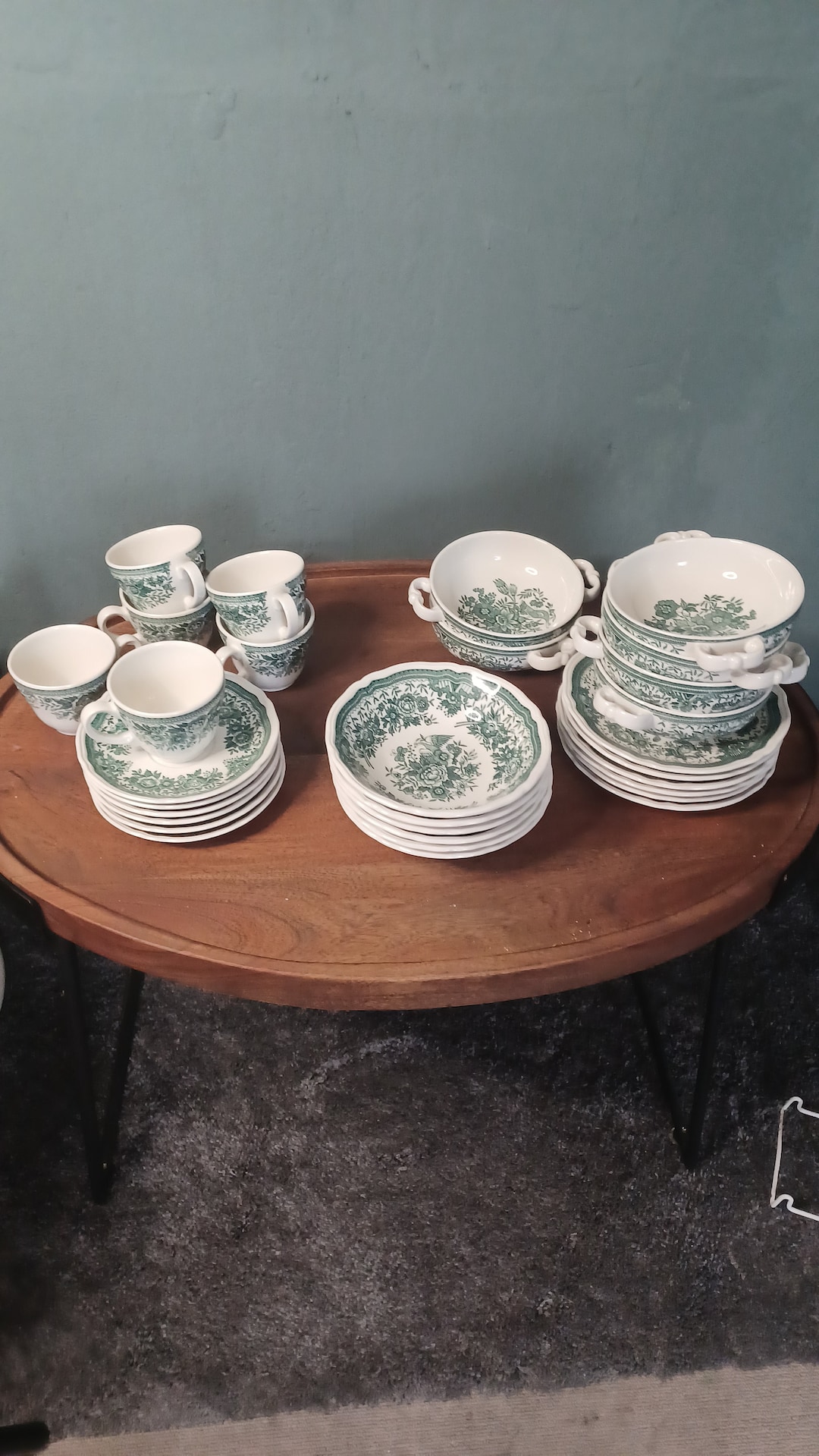 Villeroy & Boch Mettlach Pheasant in Green Complementary Pieces, Tea ...