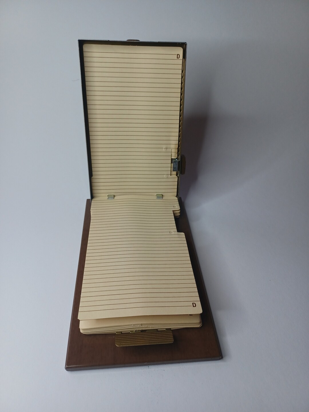 Vintage Classic Flip Open Phone Directory Metal NOS - Etsy