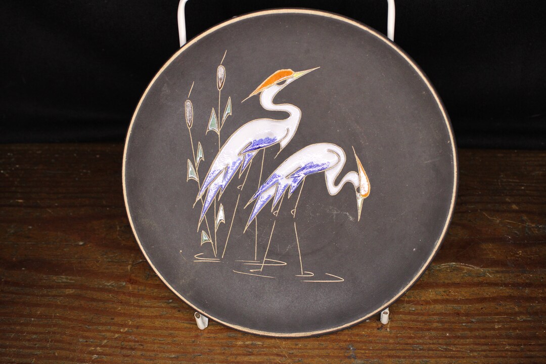 Ruscha 717 1 West-germany Art-ceramics Hand-painted Wall Plate, 1950s ...