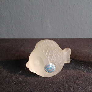 Vintage,goebel,frosted,satin,decorative,art Glass,glass,fish and Bear ...