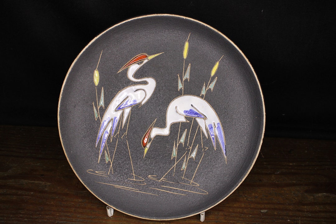 Ruscha 717 1 1/2: West-germany Art-ceramics Hand-painted Wall Plate ...