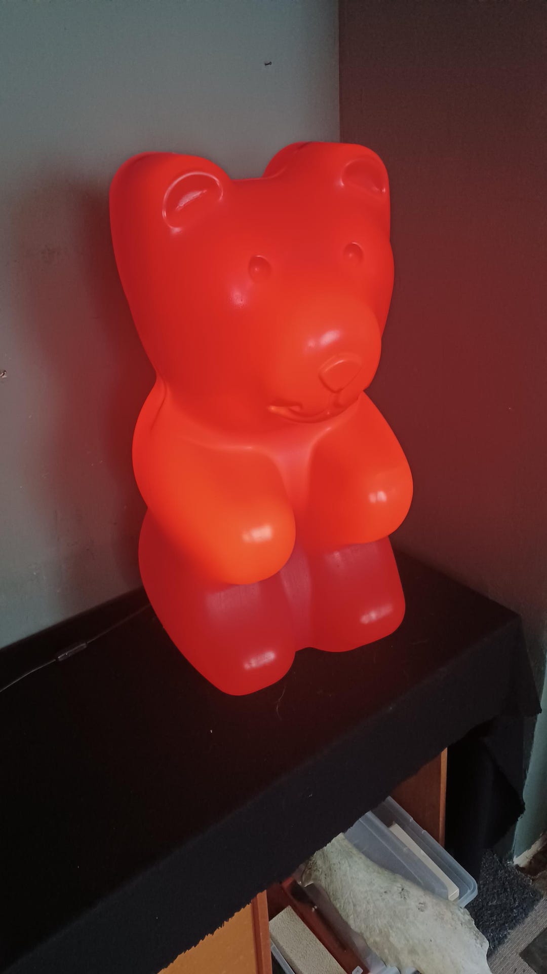 Vintage XXL Bear Lamp, Gummy Bear Lamp in Red. 73 Cm Tall. - Etsy