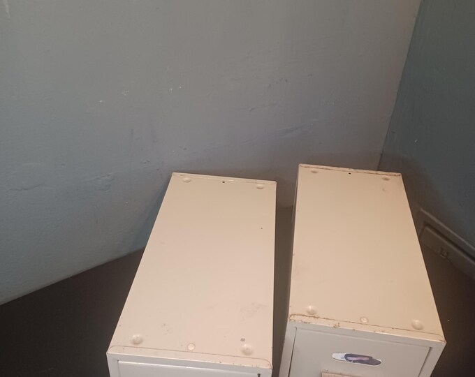 Nice Pair of Metal Card Boxes That Can Be Pulled Open and Stacked. DIN ...