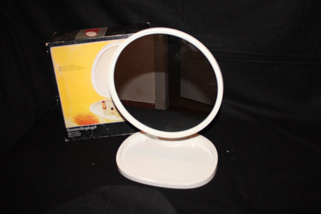 Rare 1970s Flabeg Lionesse Collection Cosmetic Mirror in White. OVP and ...