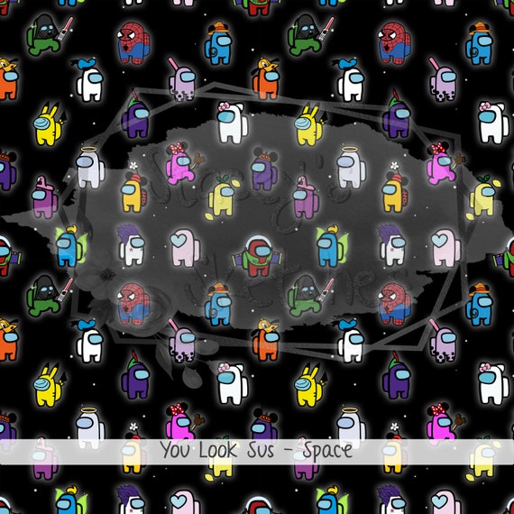 You Look Sus Seamless Print JPG | Etsy