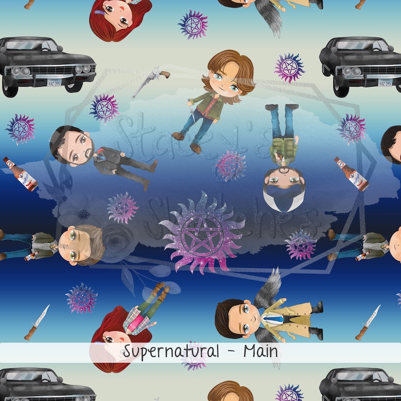 Supernatural Fabric - Etsy