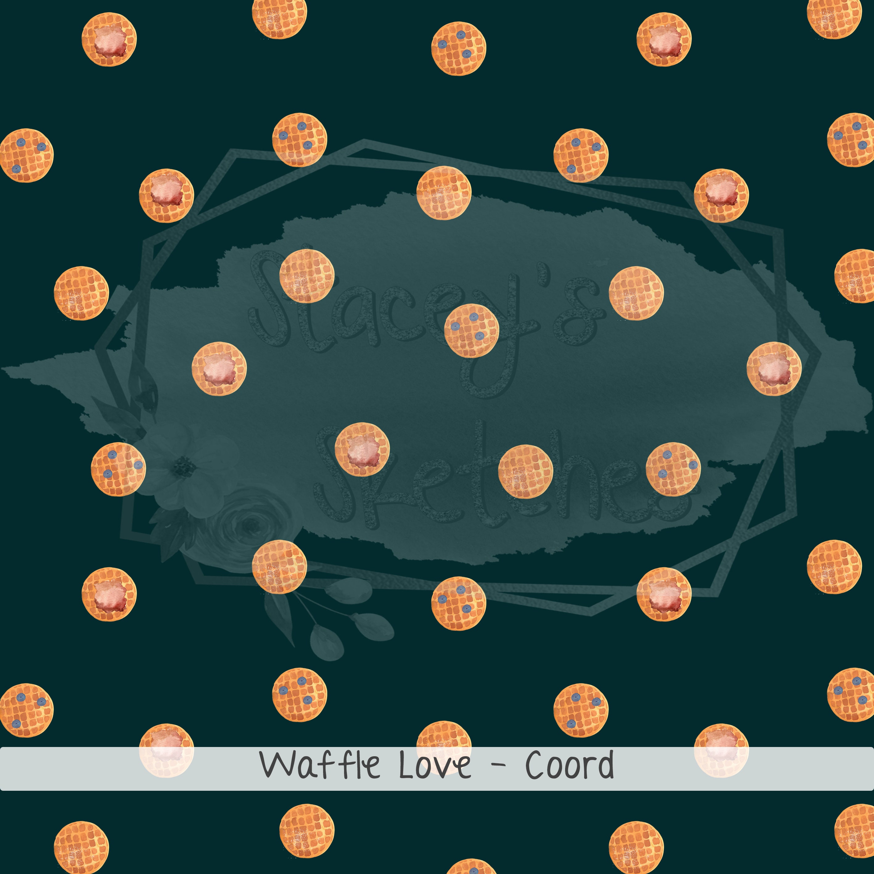 Waffle Love Seamless Prints | JPG - Etsy