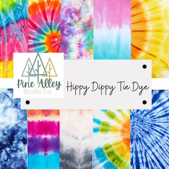 Hippy Dippy Tie Dye Digital Paper Design Package of 10 JPG | Etsy