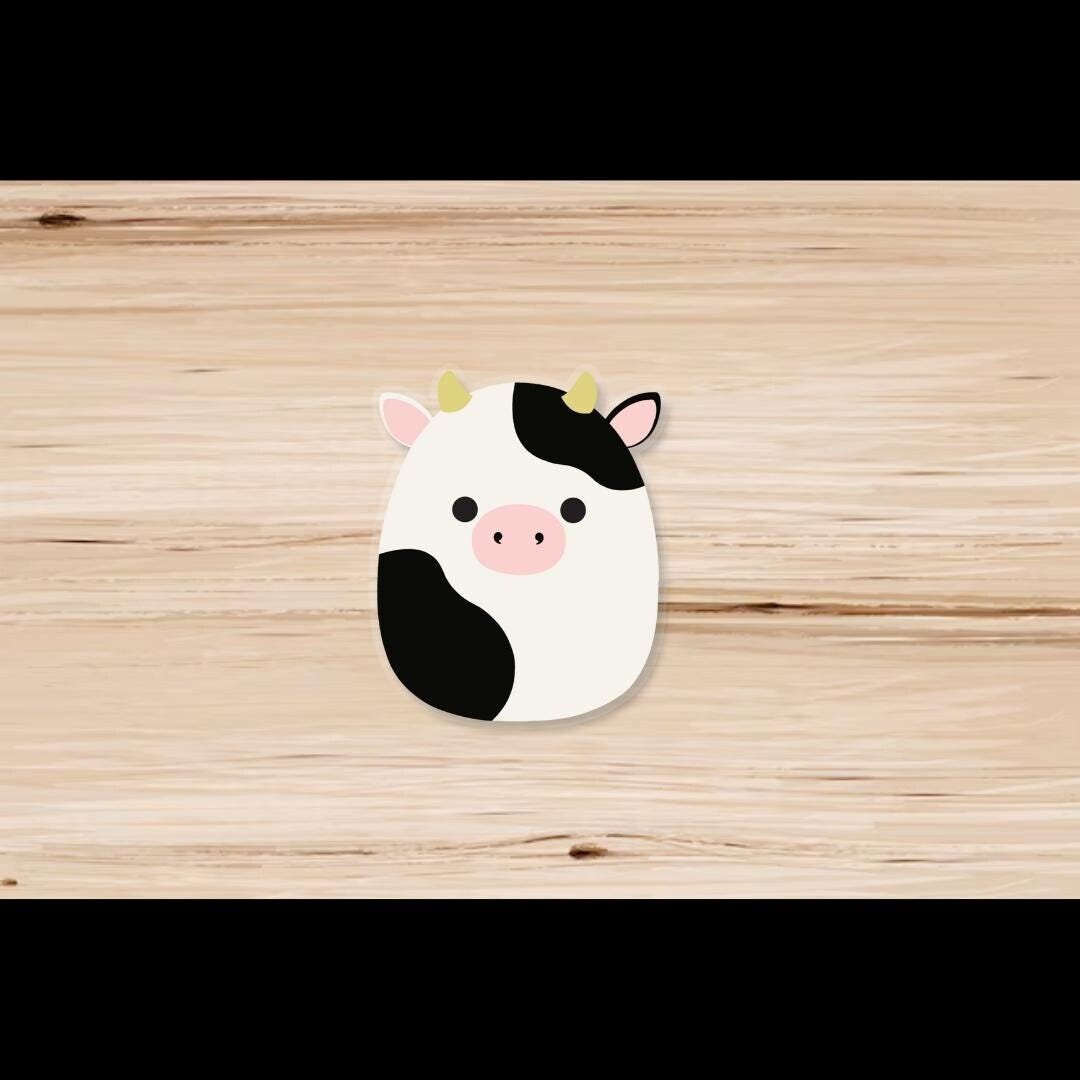Connor the Cow Transparent Sticker - Etsy