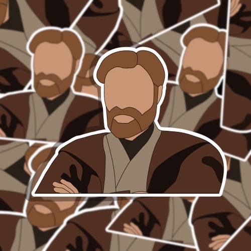 Obi Wan Kenobi Lightsaber Star Wars Sticker - Etsy