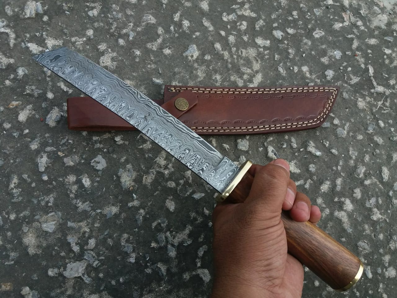 12 Inches Beautiful Tanto Blade Damascus Steel Hunting Knife. - Etsy