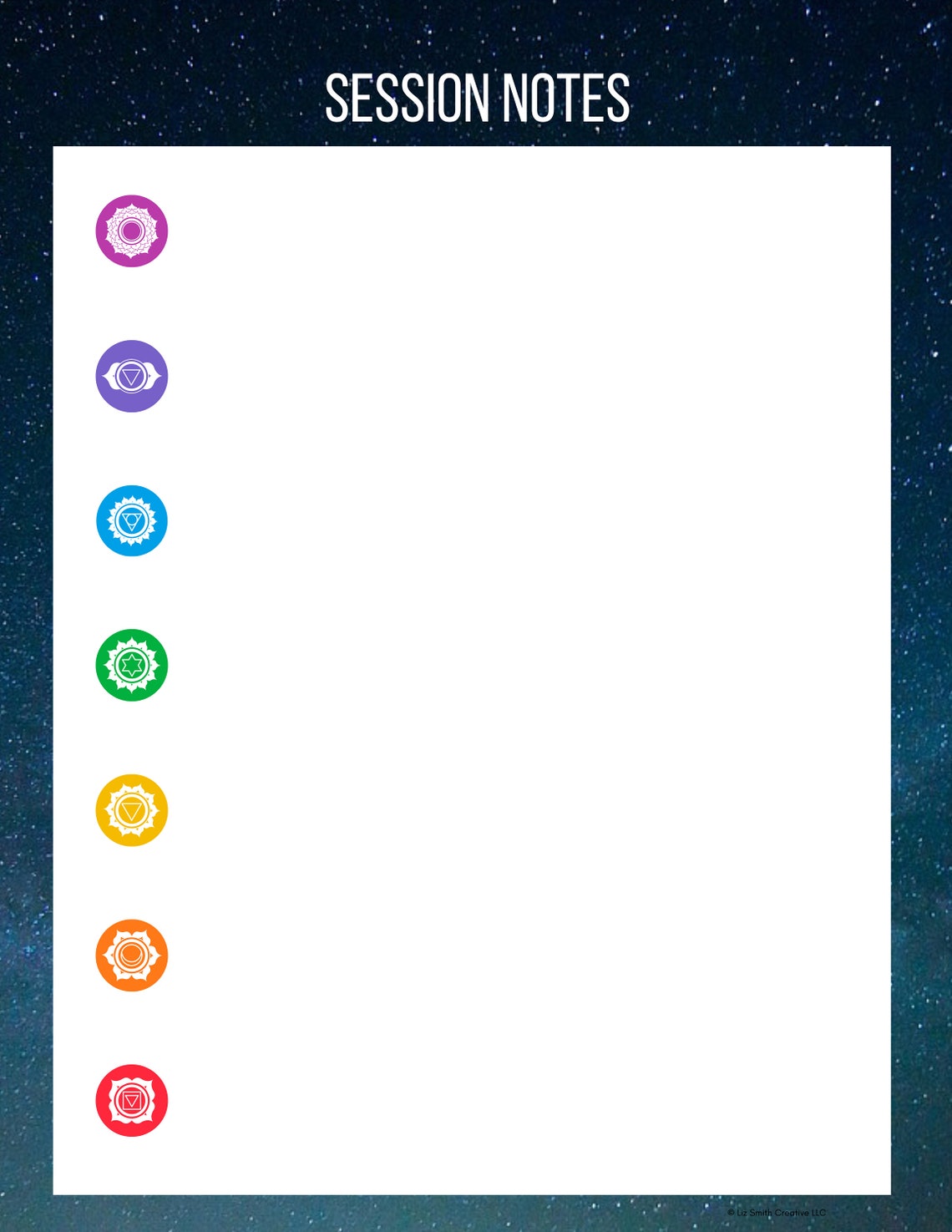 Distance Reiki Chakra Healing Printable Template Solar Edition - Etsy UK