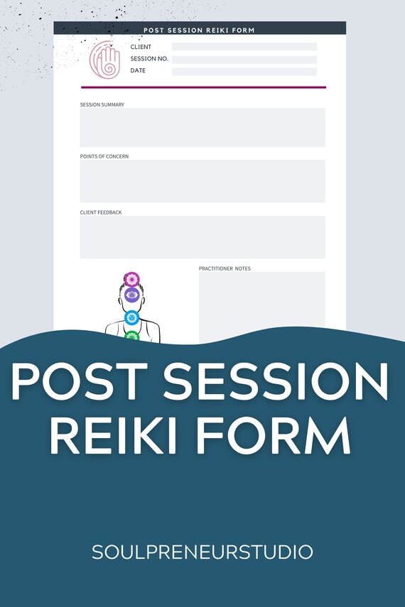 Reiki Post-session Client Form - Etsy