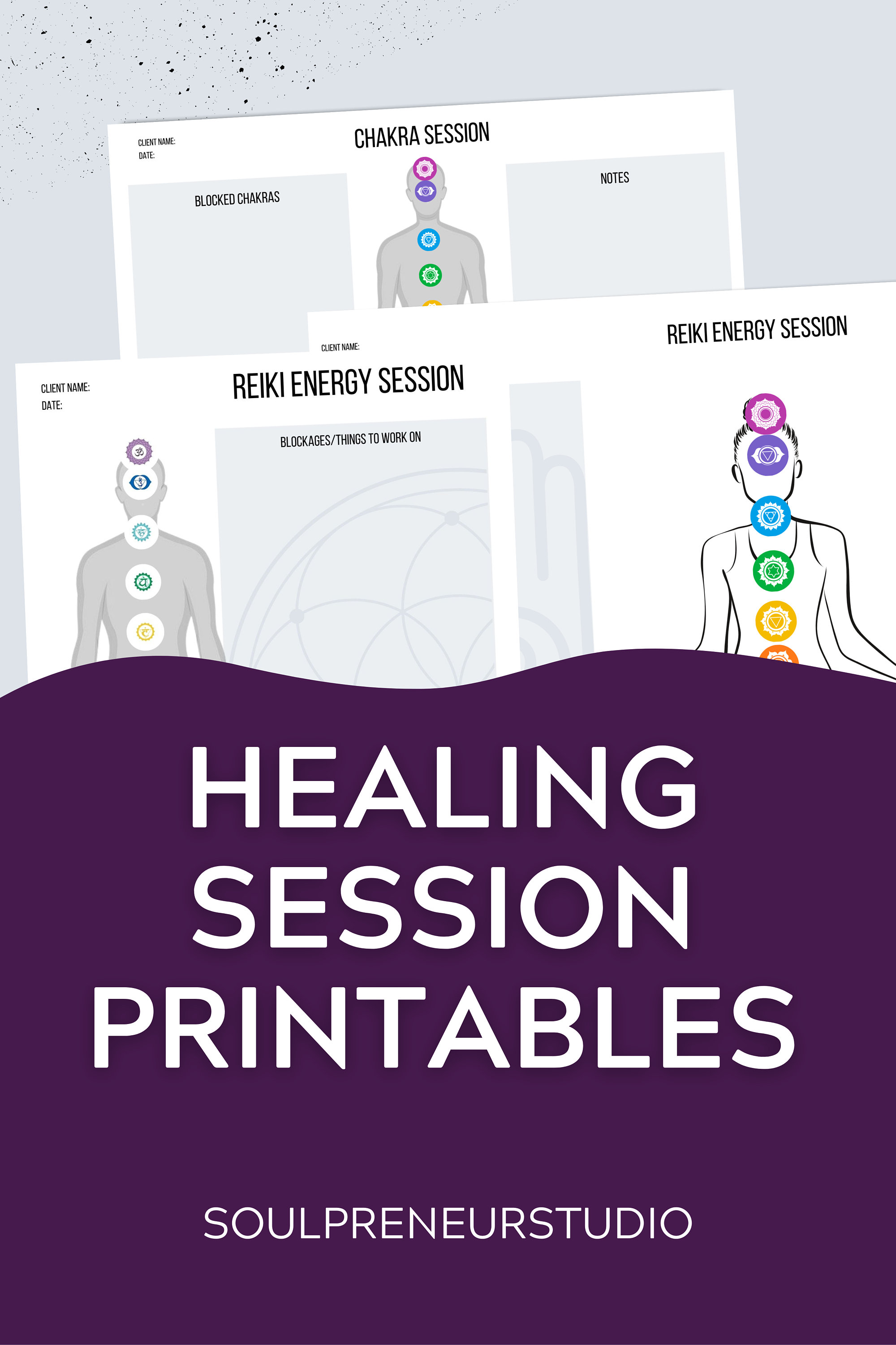 Distance Reiki Chakra Healing Printable Template - Etsy UK