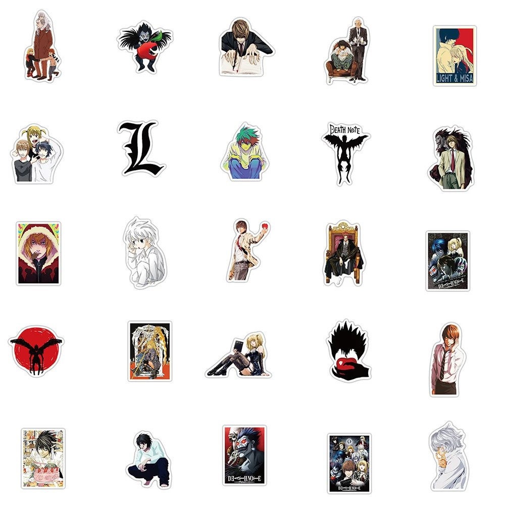 50 PCs Death Note Stickers | Etsy