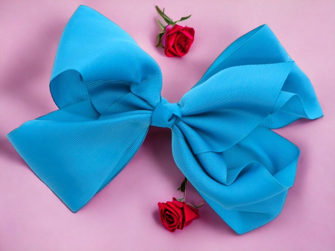 BOWS BOWS 8 Inches High Quality Jumbo Handmade Grosgrain Ribbon Hairbow ...