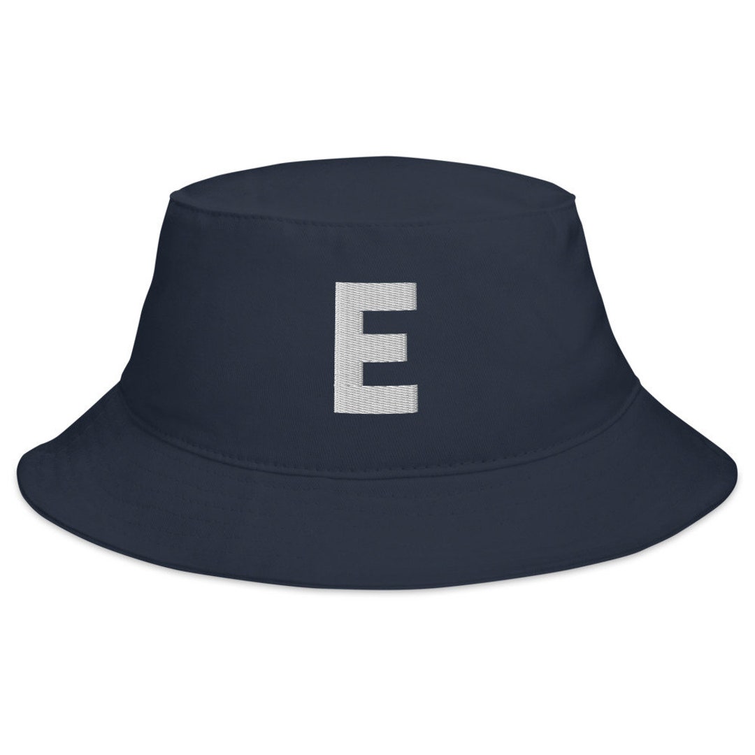Letter E Bucket Hat Embroidered Bucket Hat Monogram Alphabet Initial - Etsy