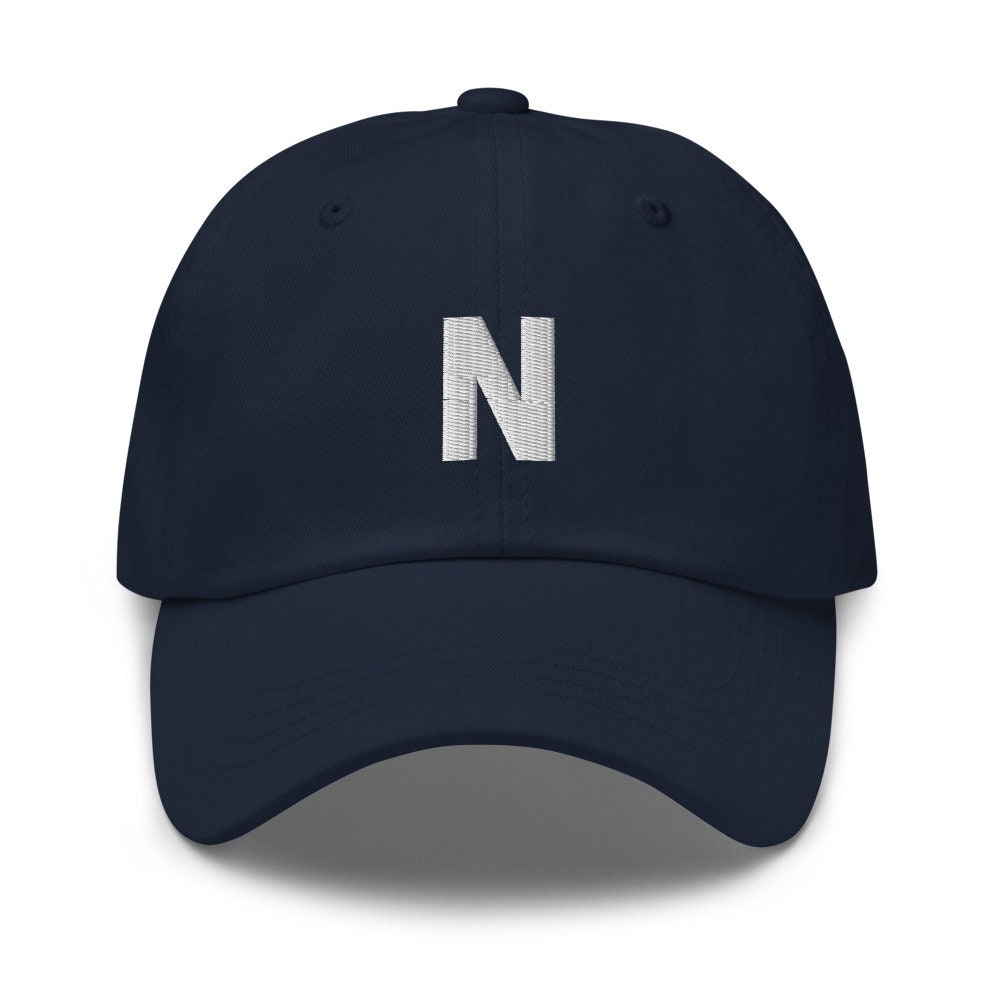 Letter N Dad Hat LETTER Baseball Hat, Embroidered Dad Cap Monogram ...