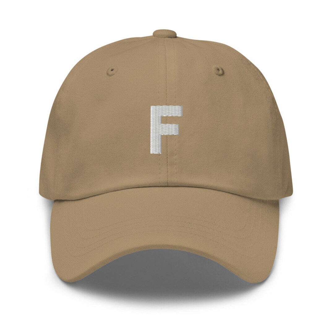 Letter F Dad Hat LETTER Baseball Hat, Embroidered Dad Cap Monogram ...