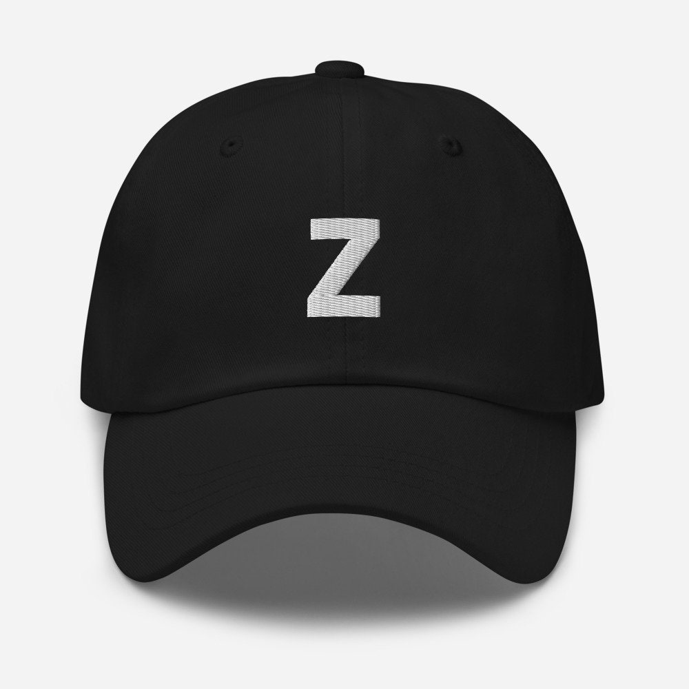 Letter Z Dad Hat LETTER Baseball Hat, Embroidered Dad Cap Monogram ...
