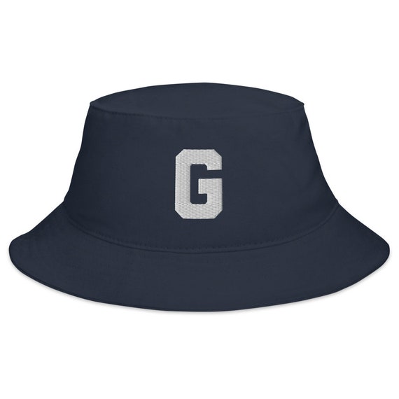 Letter G Bucket Hat Embroidered Bucket Hat Monogram Alphabet - Etsy