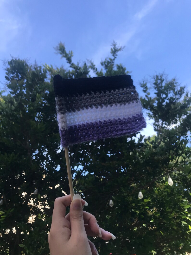 Crochet Asexual Pride Flag Etsy