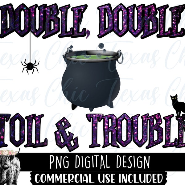Double Double Toil and Trouble - Etsy